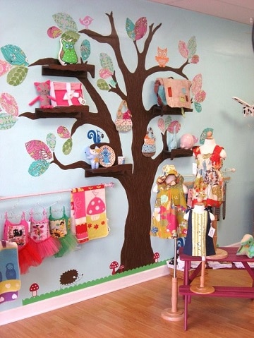 Originales dibujos de arboles en la pared para decorar