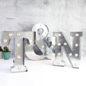 Originales letras 3d con luces para decorar todo espacio
