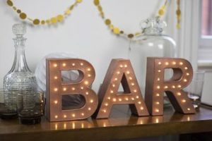Originales letras 3d con luces para decorar todo espacio