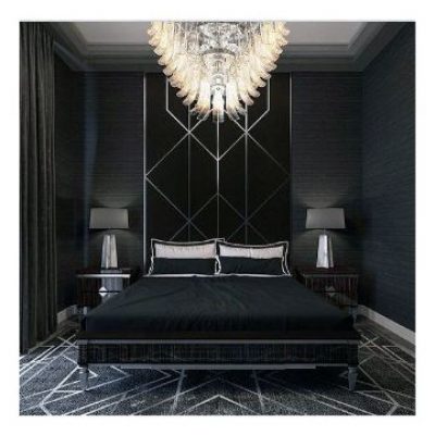 4 cuartos color negro llenos de elegancia y estetica