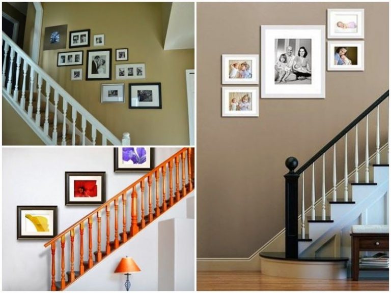 3 ideas como decorar la pared de una escalera original