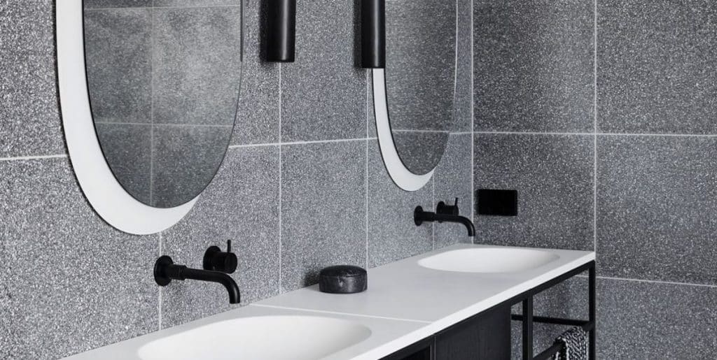 2 ideas para baños modernos color gris y alta distinción